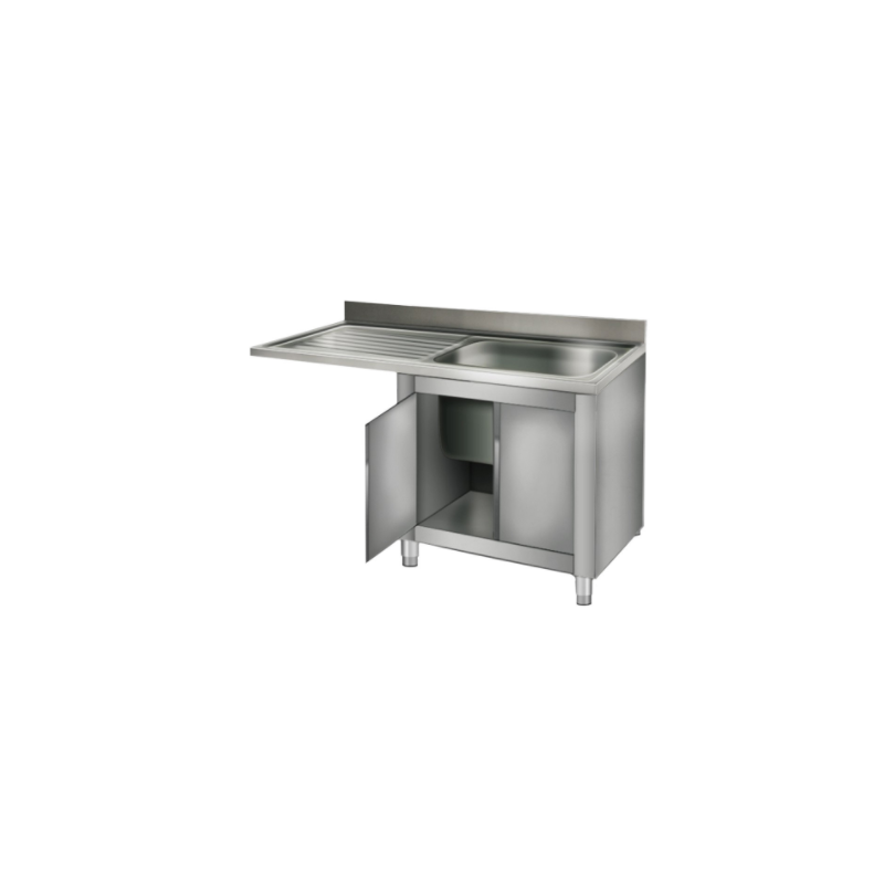 Equipement professionnel cuisine - %category_name% : Plonge inox - AISI 304 - 1200 (L) x 700 (P ...